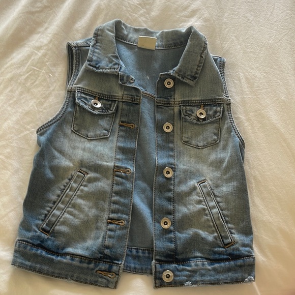 Jackets & Coats | Zara Girls Denim Vest | Poshmark